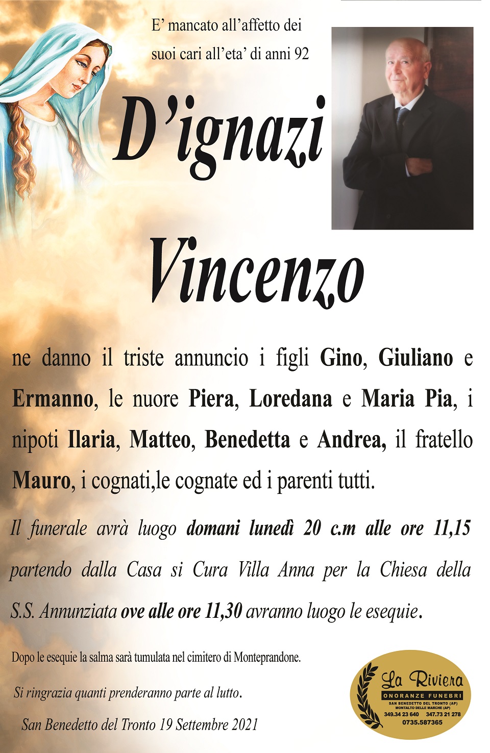 Vincenzo D'ignazi - Riviera Oggi