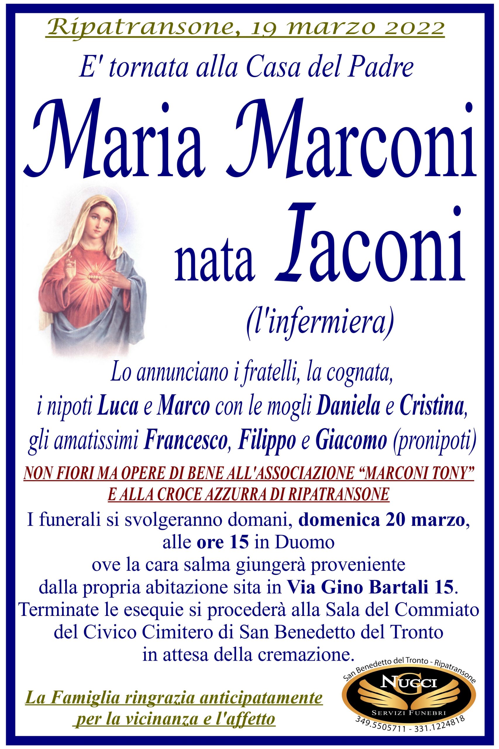 Maria Marconi - Riviera Oggi