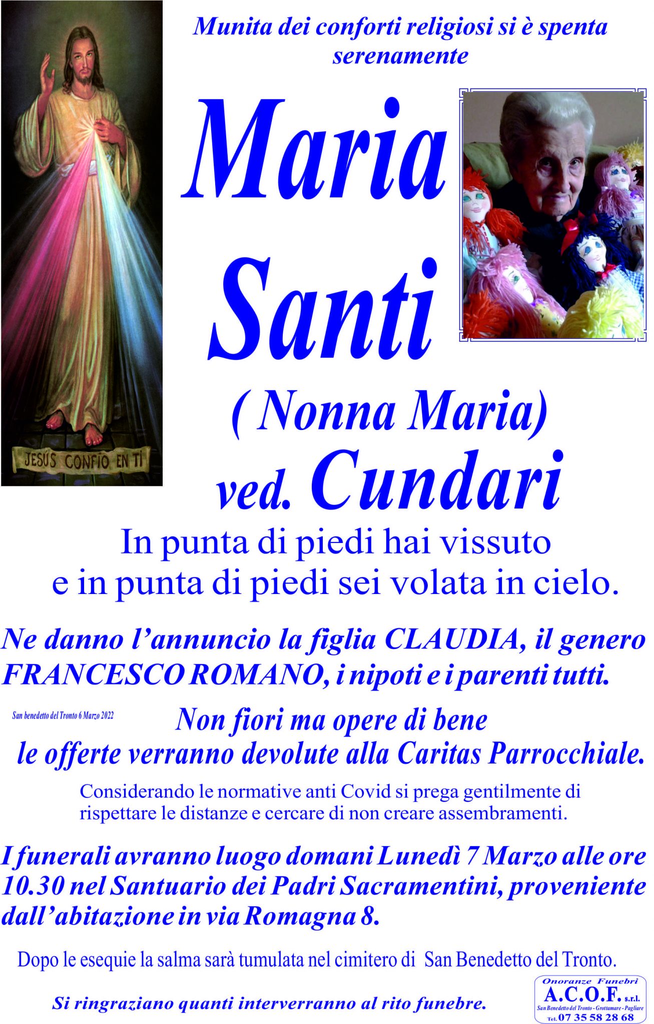 Maria Santi - Riviera Oggi