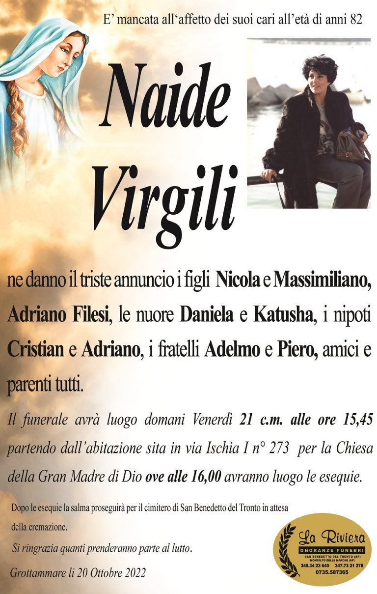Naide Virgili - Riviera Oggi
