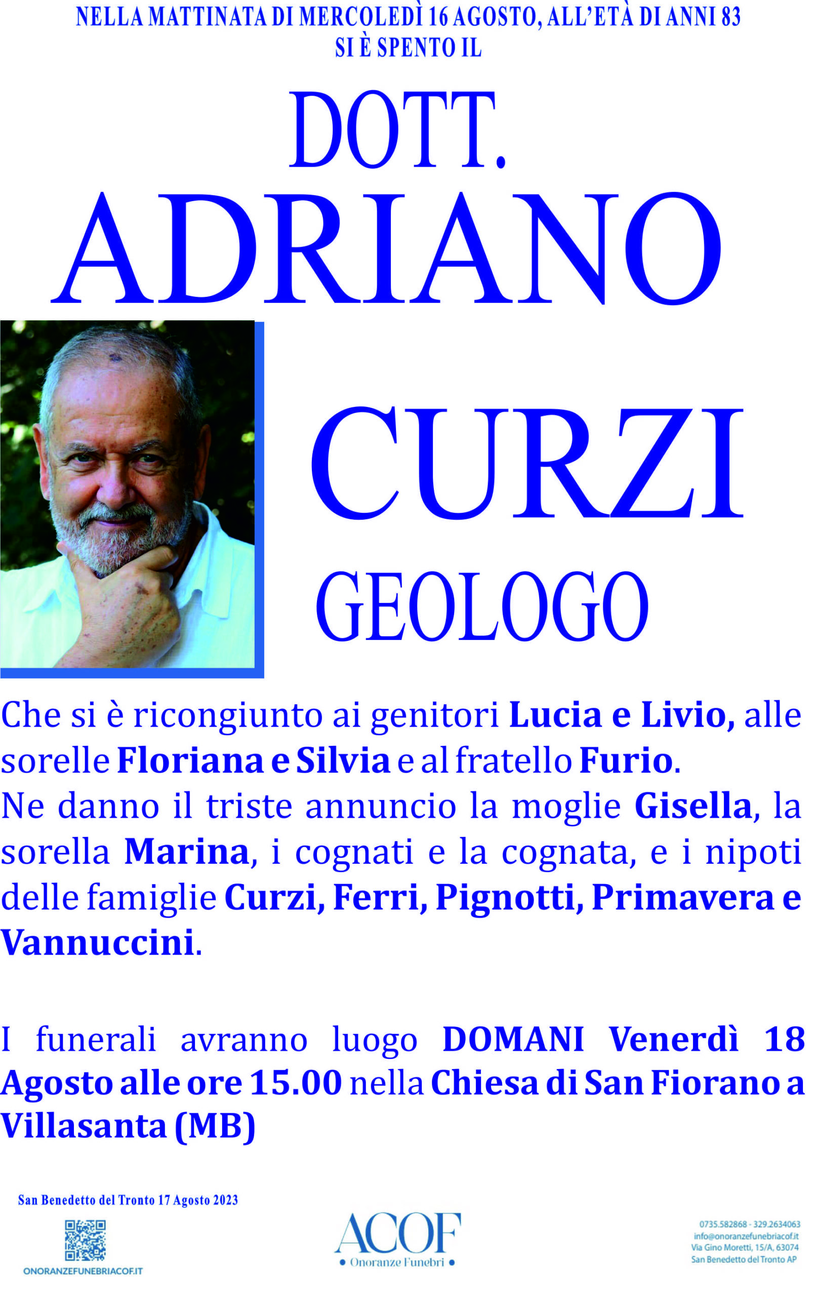 Adriano Curzi - Riviera Oggi