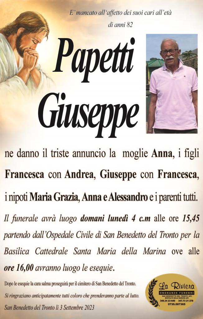 Giuseppe Papetti - Riviera Oggi