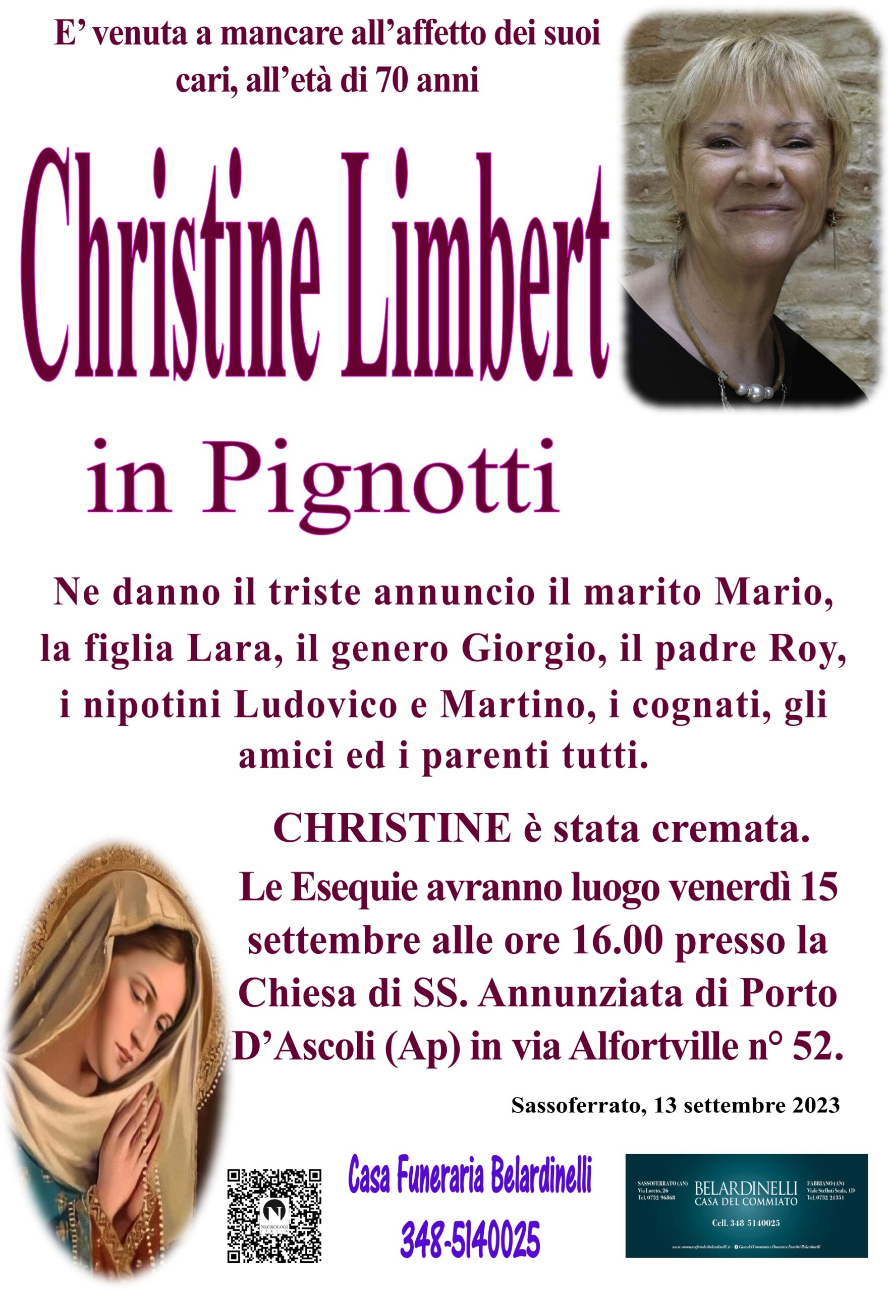 Christine Limbert - Riviera Oggi