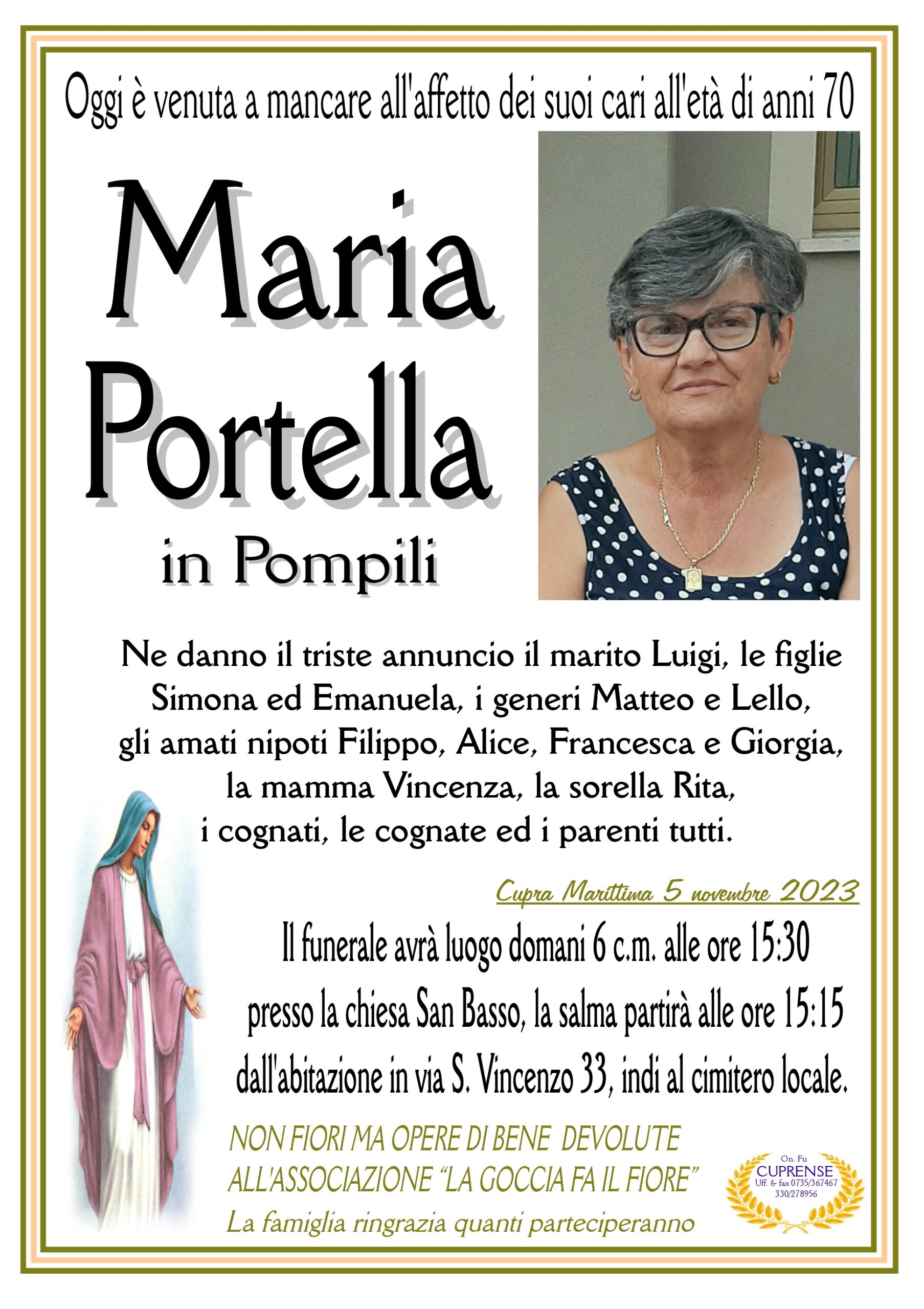 Maria Portella - Riviera Oggi