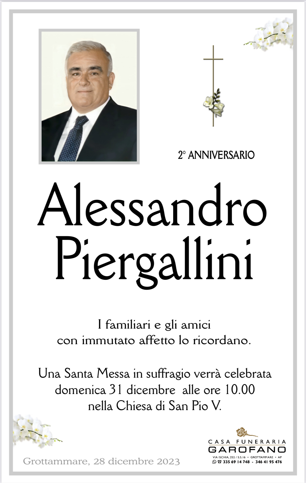 Anniversario Alessandro Piergallini - Riviera Oggi