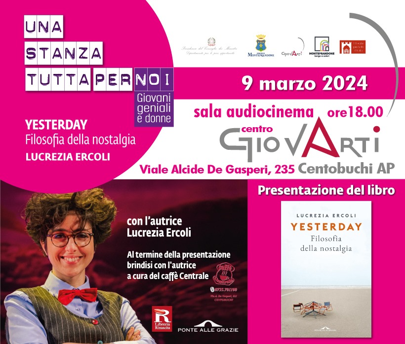 Lucrezia Ercoli a Centobuchi per presentare il suo libro "Yesterday ...