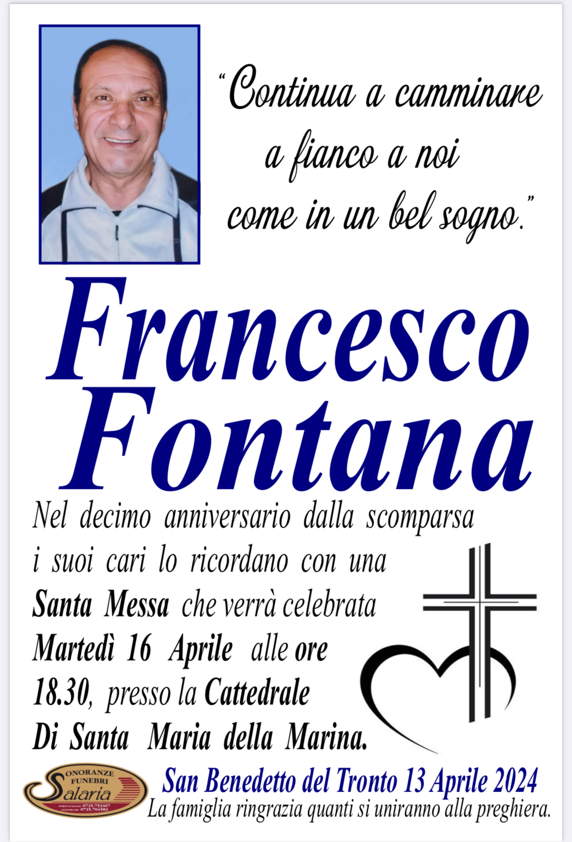 Anniversario Francesco Fontana - Riviera Oggi