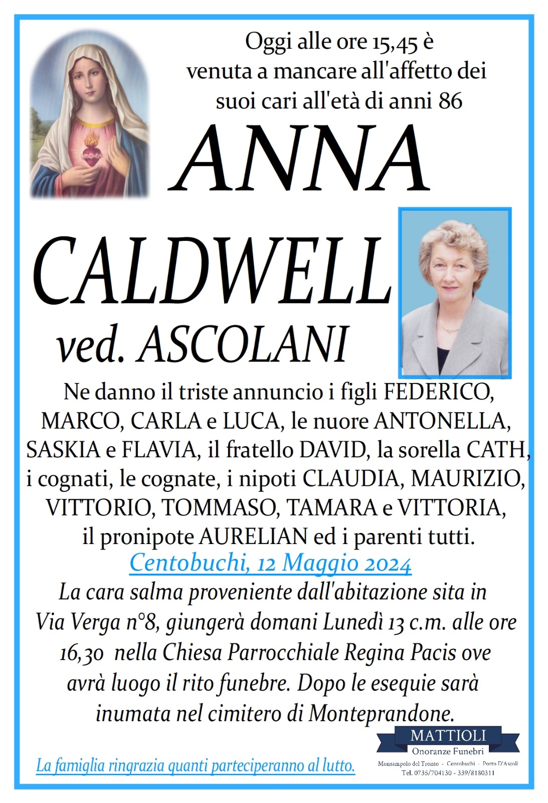 Anna Caldwell - Riviera Oggi