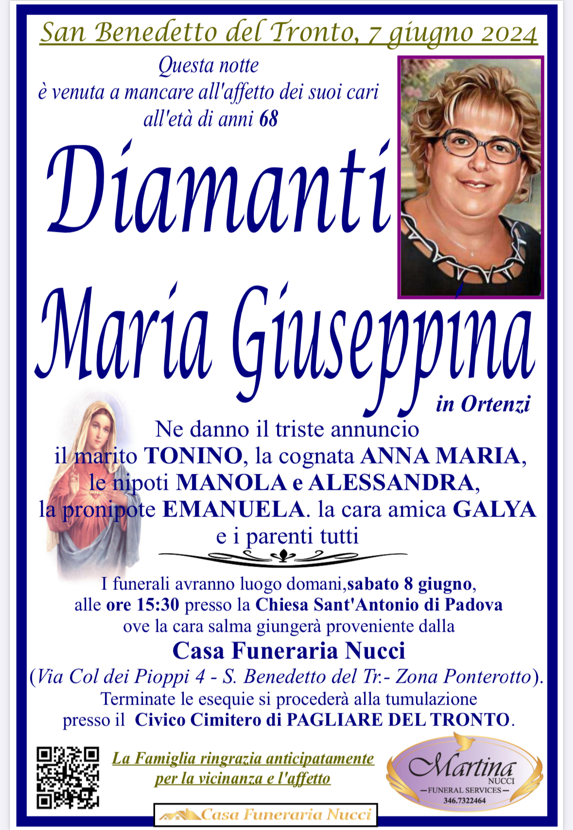Maria Giuseppina Diamanti - Riviera Oggi