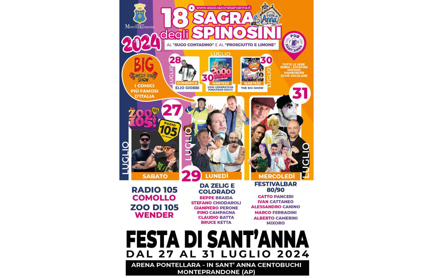 Sagra degli Spinosini, a Sant'Anna torna la tradizionale festa dal 27 ...
