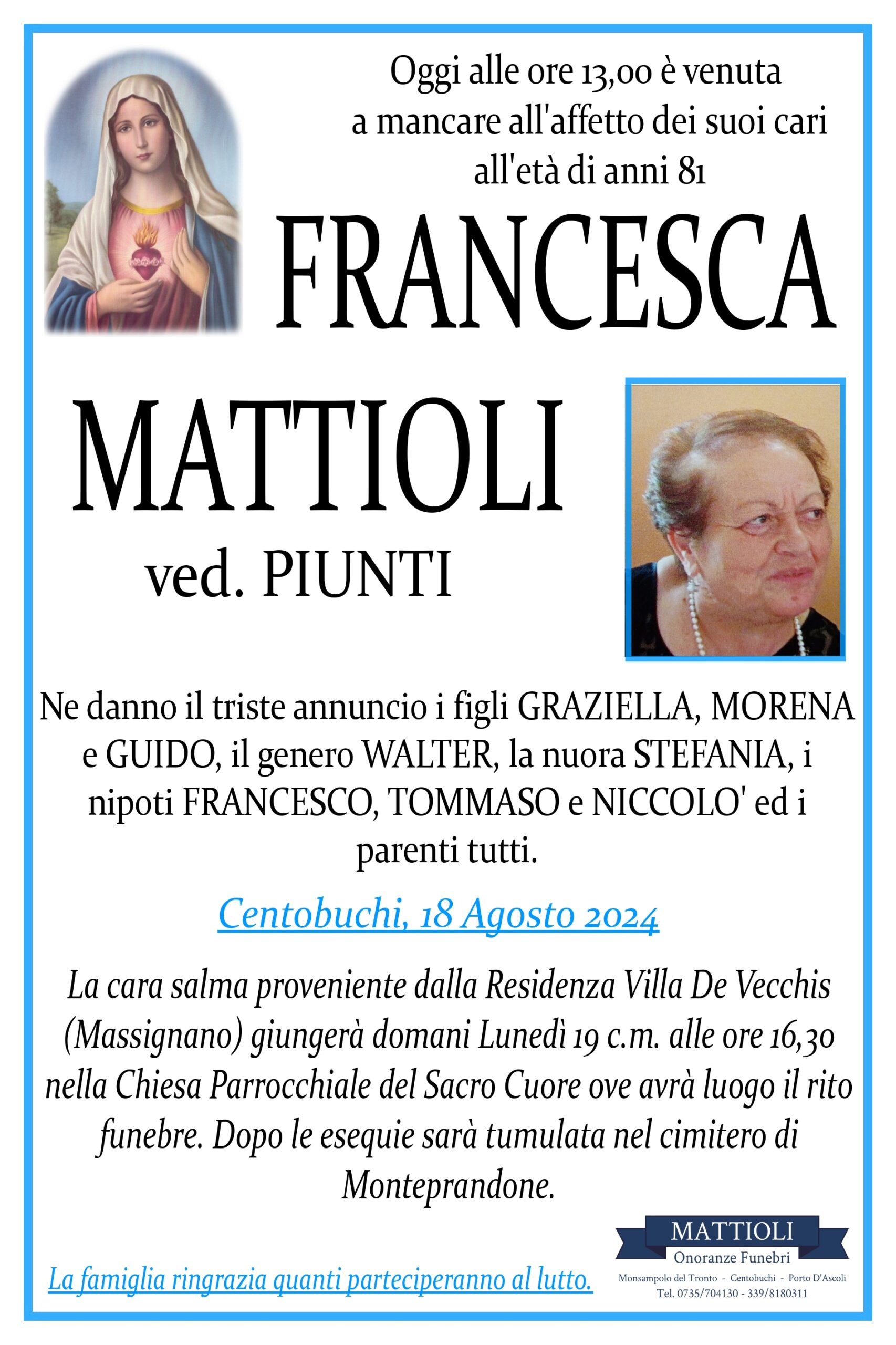 Francesca Mattioli - Riviera Oggi