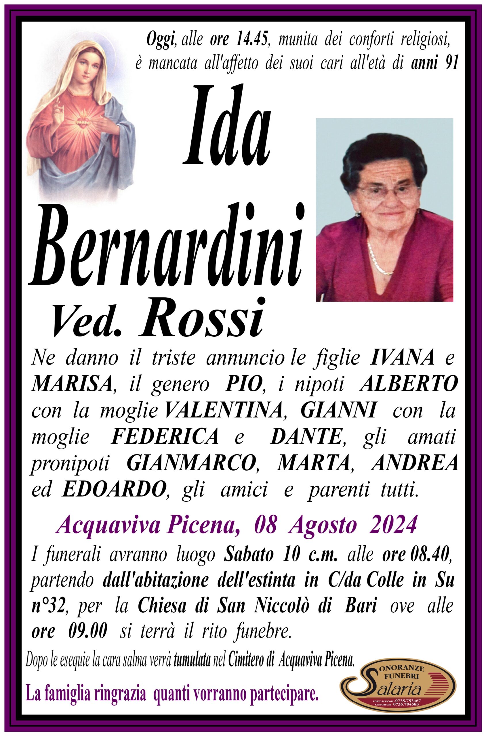 Ida Bernardini - Riviera Oggi