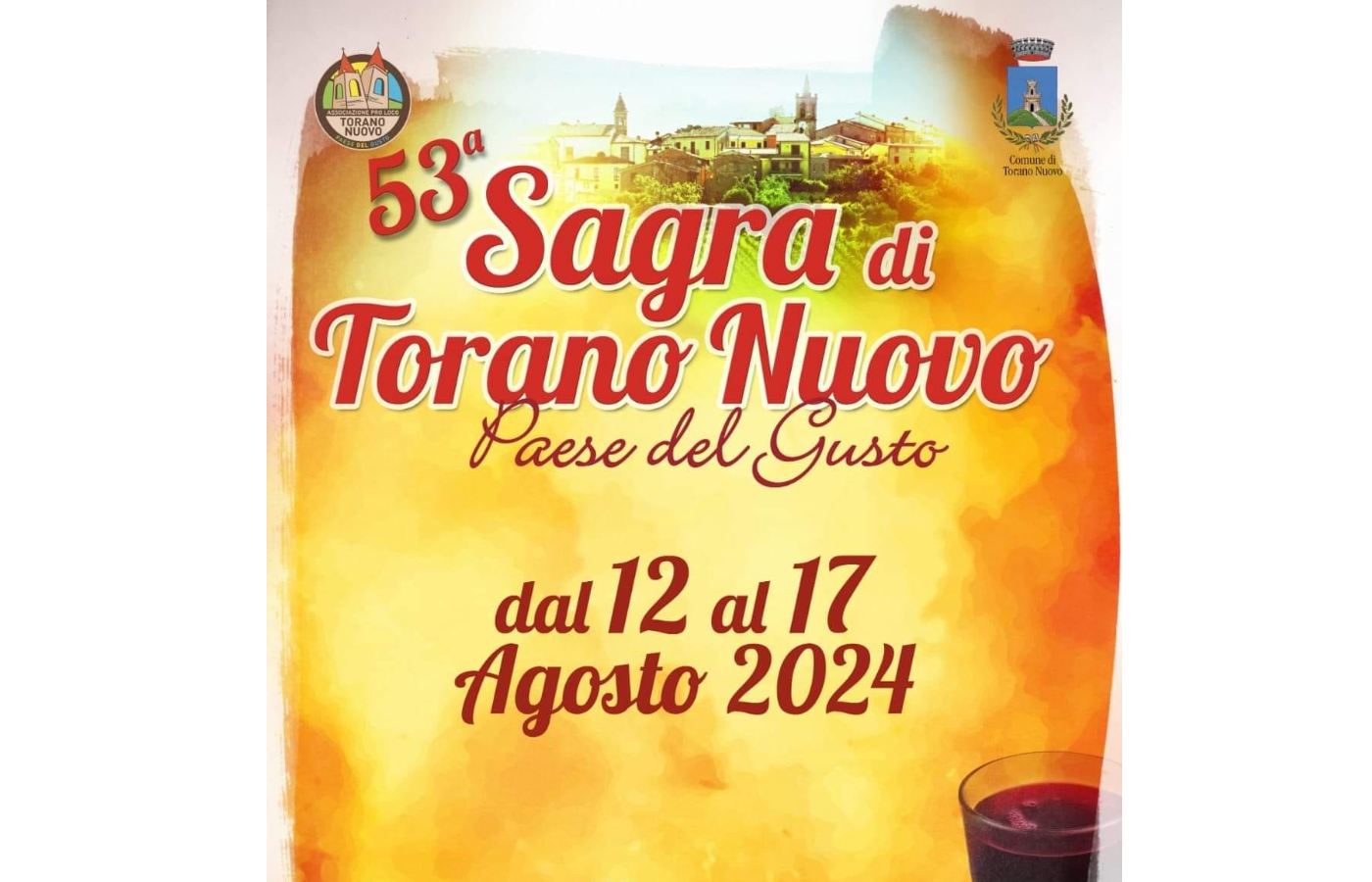 53a Sagra di Torano Nuovo, appuntamento dal 12 al 17 agosto - Riviera Oggi
