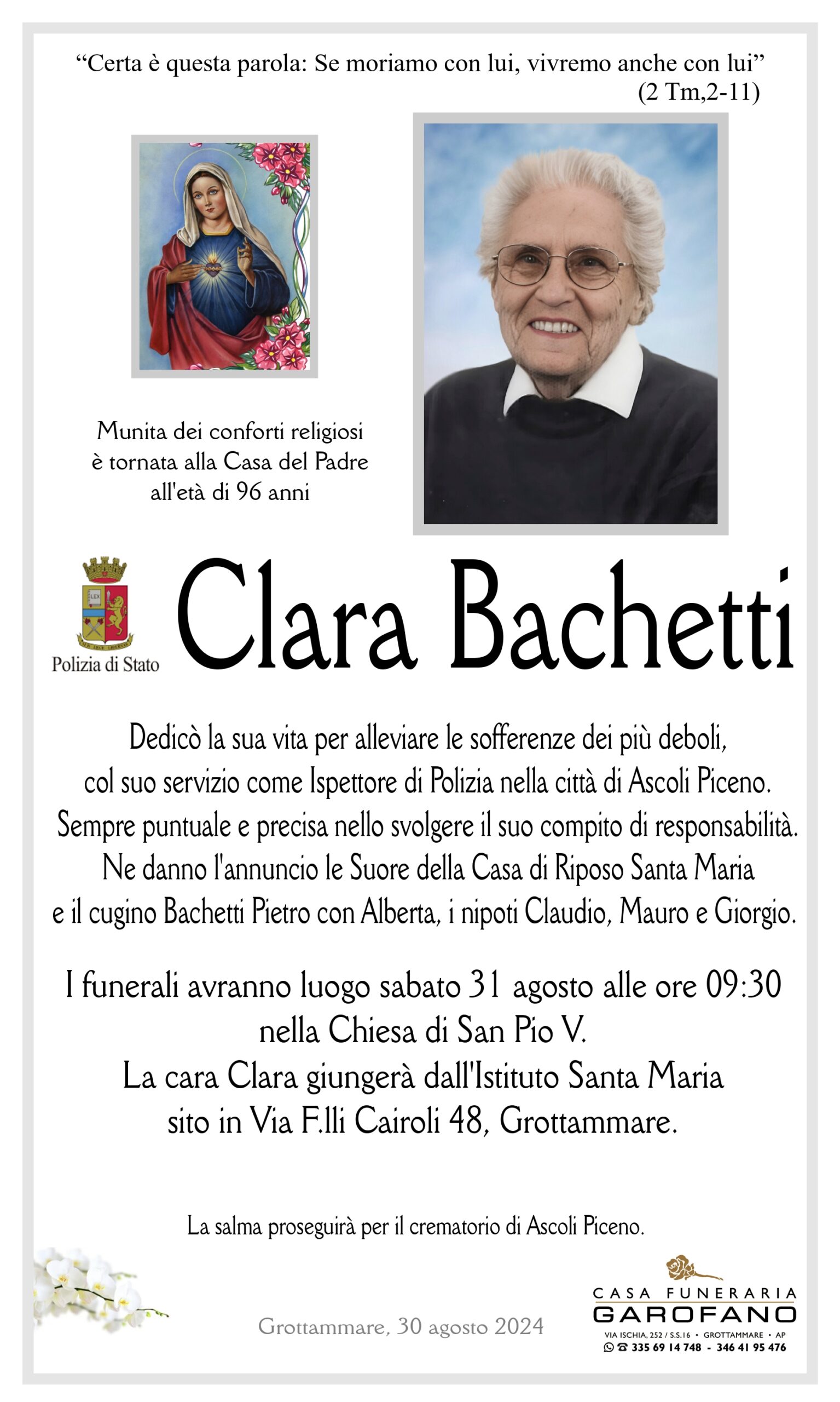 Clara Bachetti - Riviera Oggi