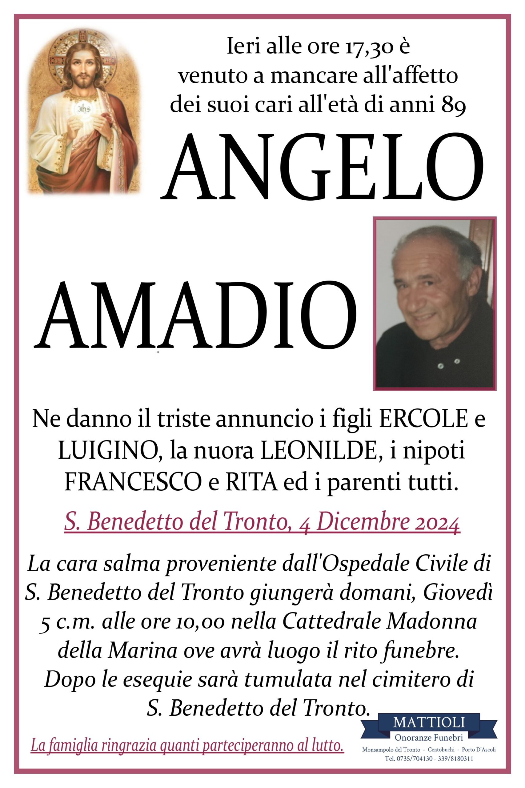 Angelo Amadio - Riviera Oggi