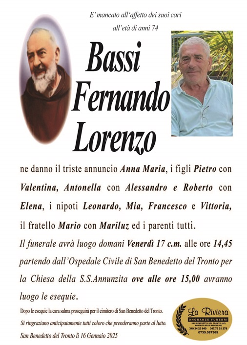 Fernando Lorenzo Bassi - Riviera Oggi