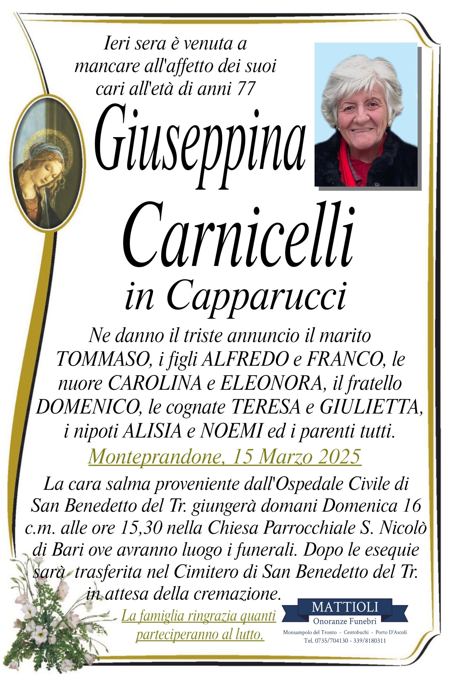 Giuseppina Carnicelli - Riviera Oggi