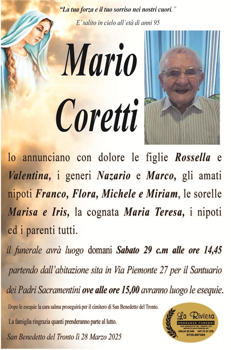Mario Coretti - Riviera Oggi