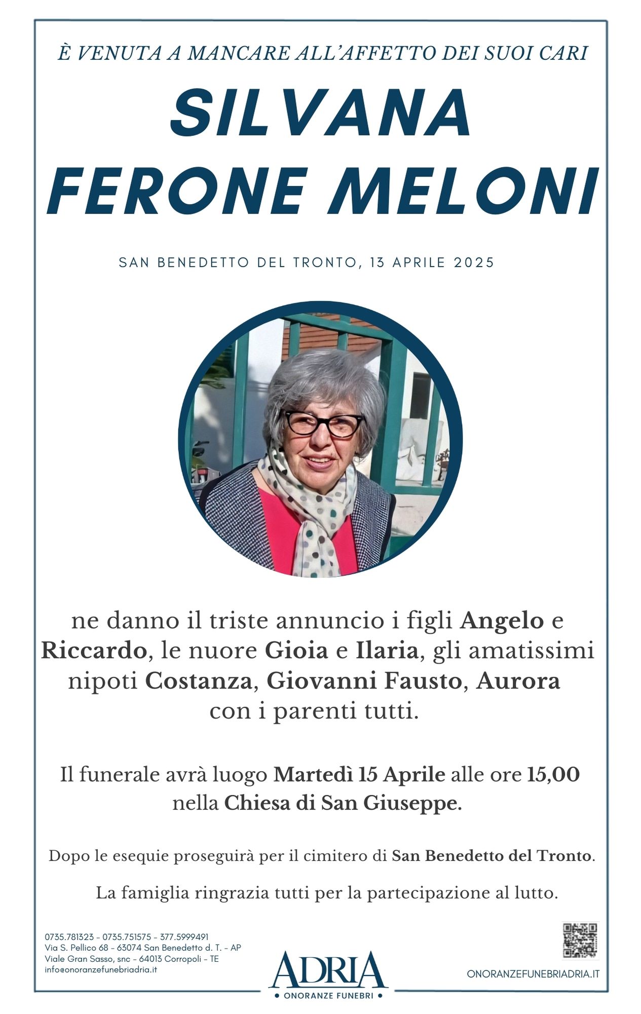 Silvana Ferone Meloni - Riviera Oggi