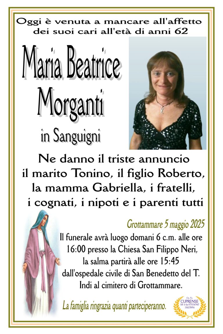 Maria Beatrice Morganti - Riviera Oggi