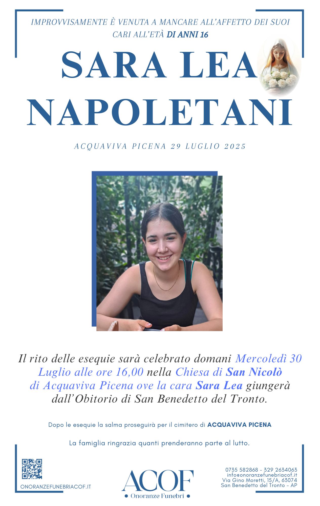 Sara Lea Napoletani - Riviera Oggi