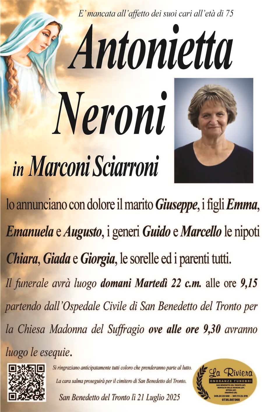 Antonietta Neroni - Riviera Oggi