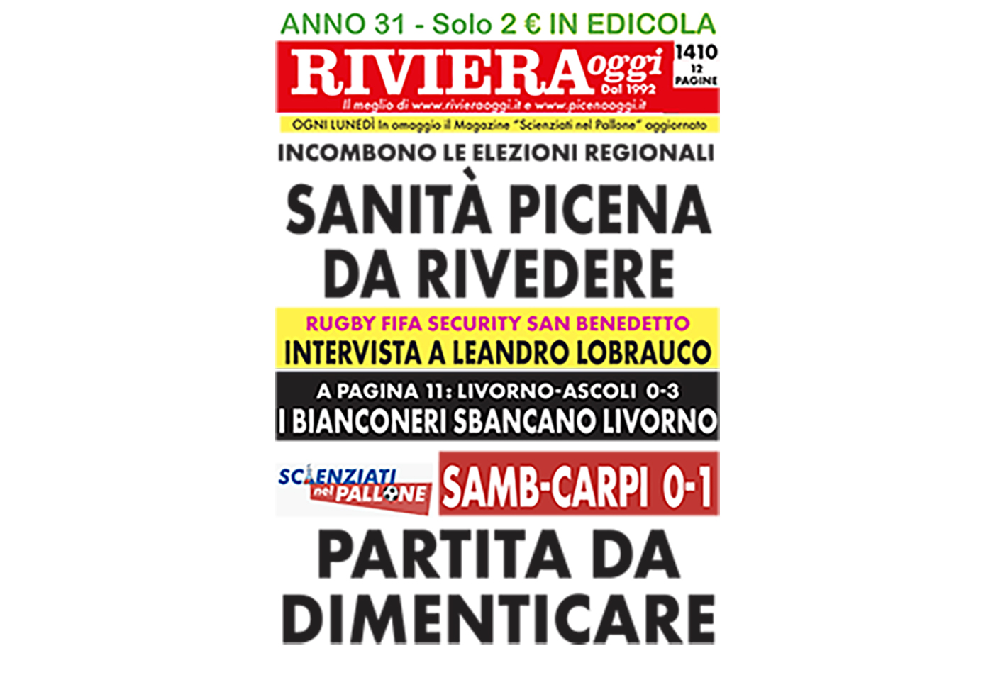 Riviera Oggi Settimanale torna in edicola ogni lunedì con importanti ...