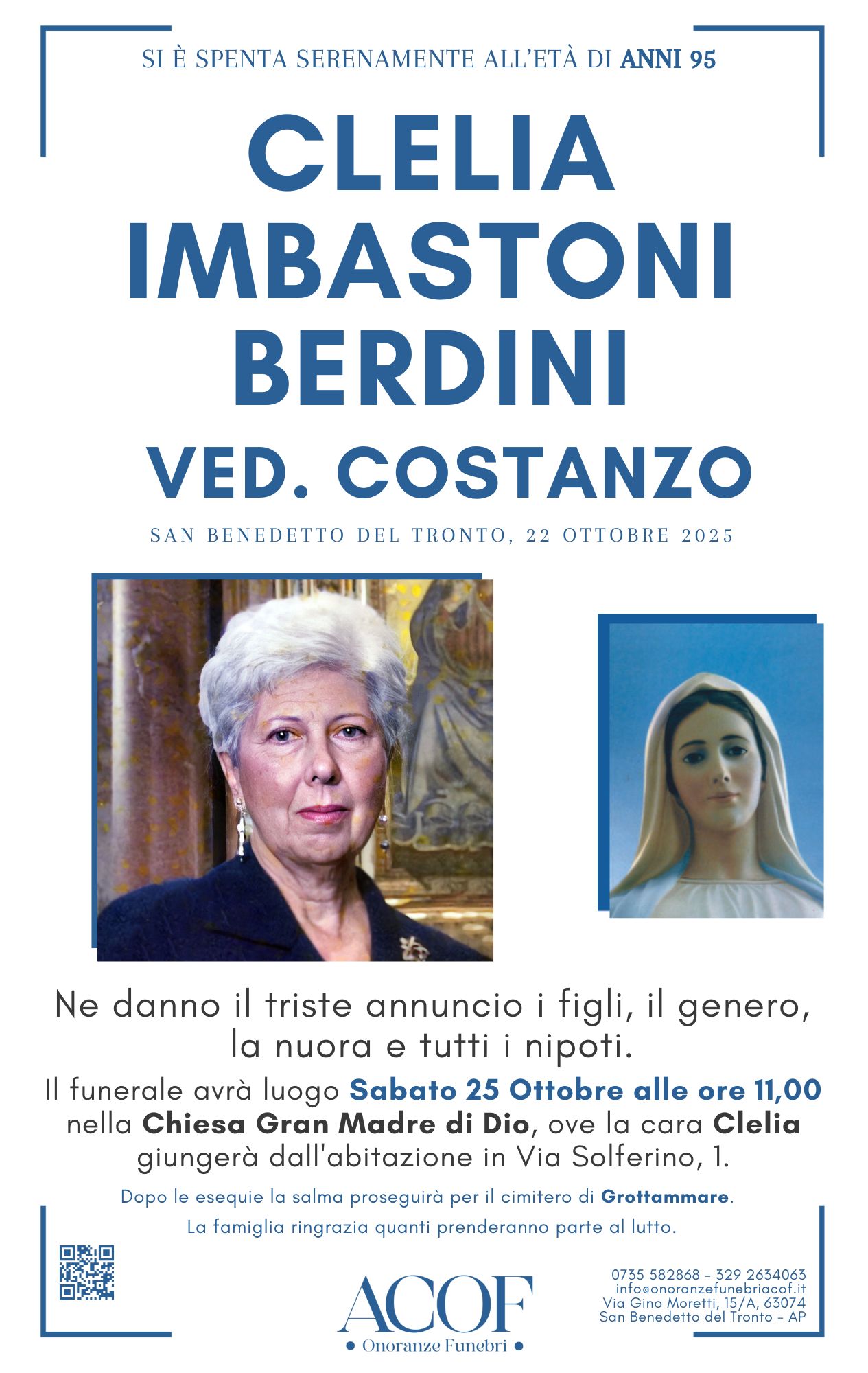 Clelia Imbastoni Berdini - Riviera Oggi