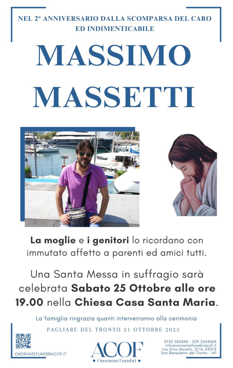 Secondo anniversario Massimo Massetti - Riviera Oggi