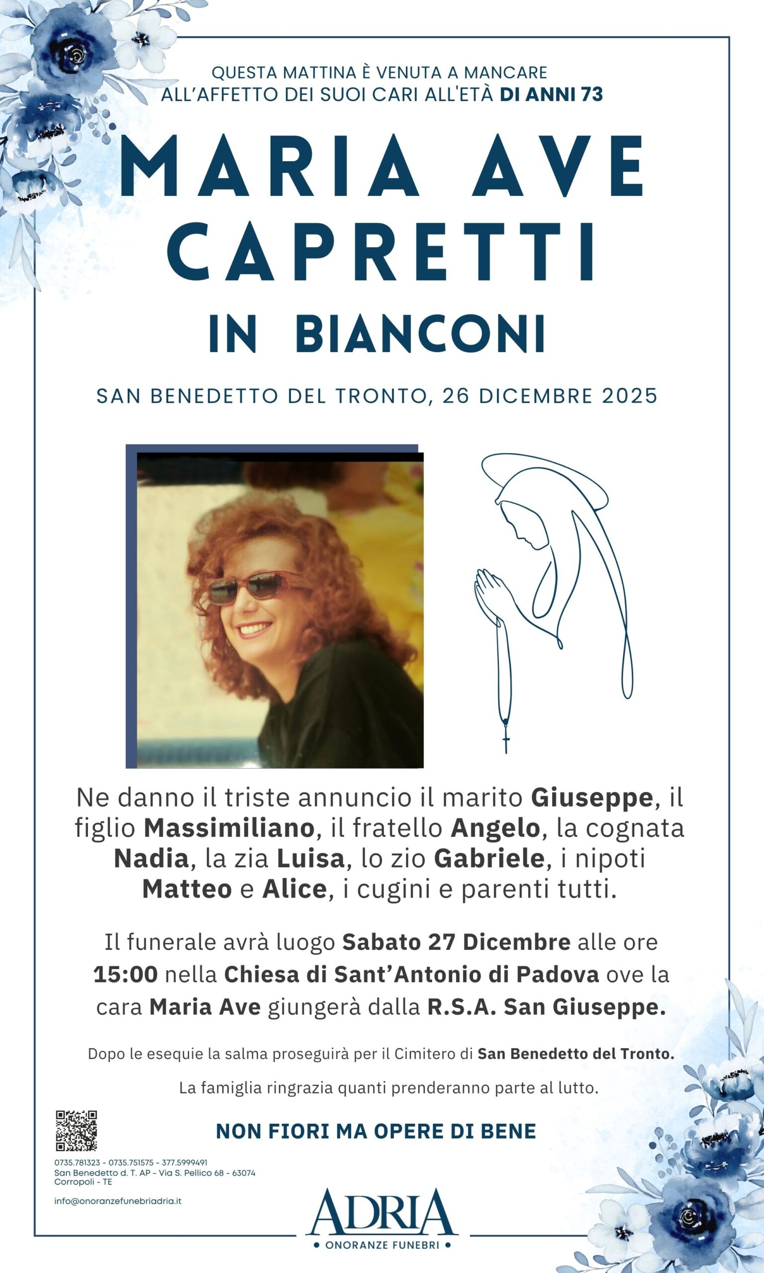 Maria Ave Capretti - Riviera Oggi