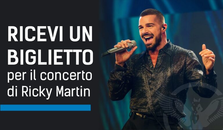 Ricky Martin a San Benedetto: ricevi ingressi omaggio con Fi.Fa ...